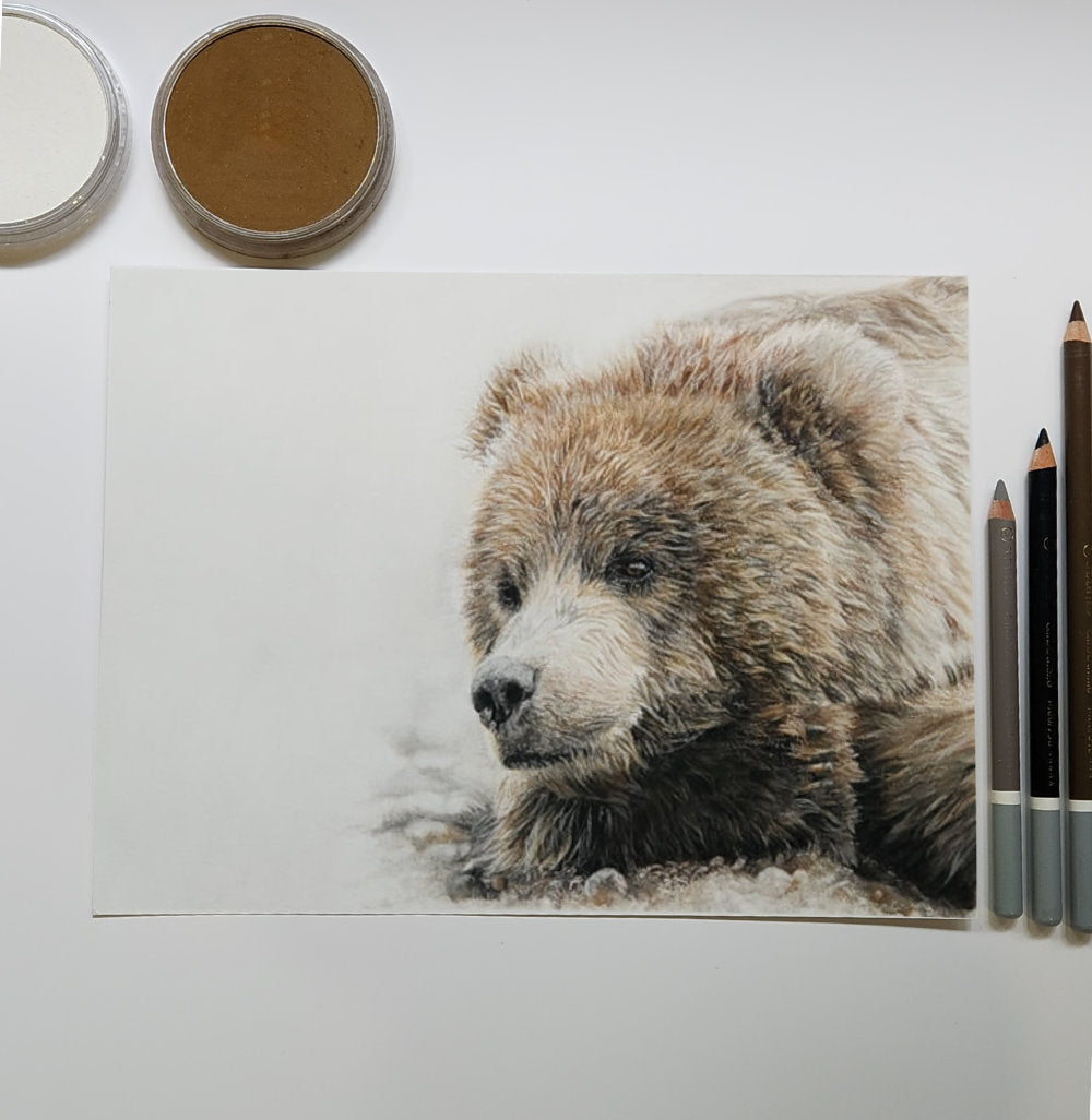 'Poppa Bear' Grizzly Fine Art Print – Quiet Strength | Crystal Clarke ...